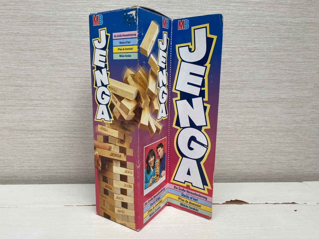 Jenga - MB Games 1988 Rare Collector Retro Rare Vintage - Milton ...