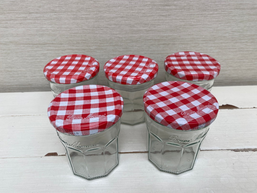 Set of Six Bonne Maman Jam Jars - Empty - Etsy UK