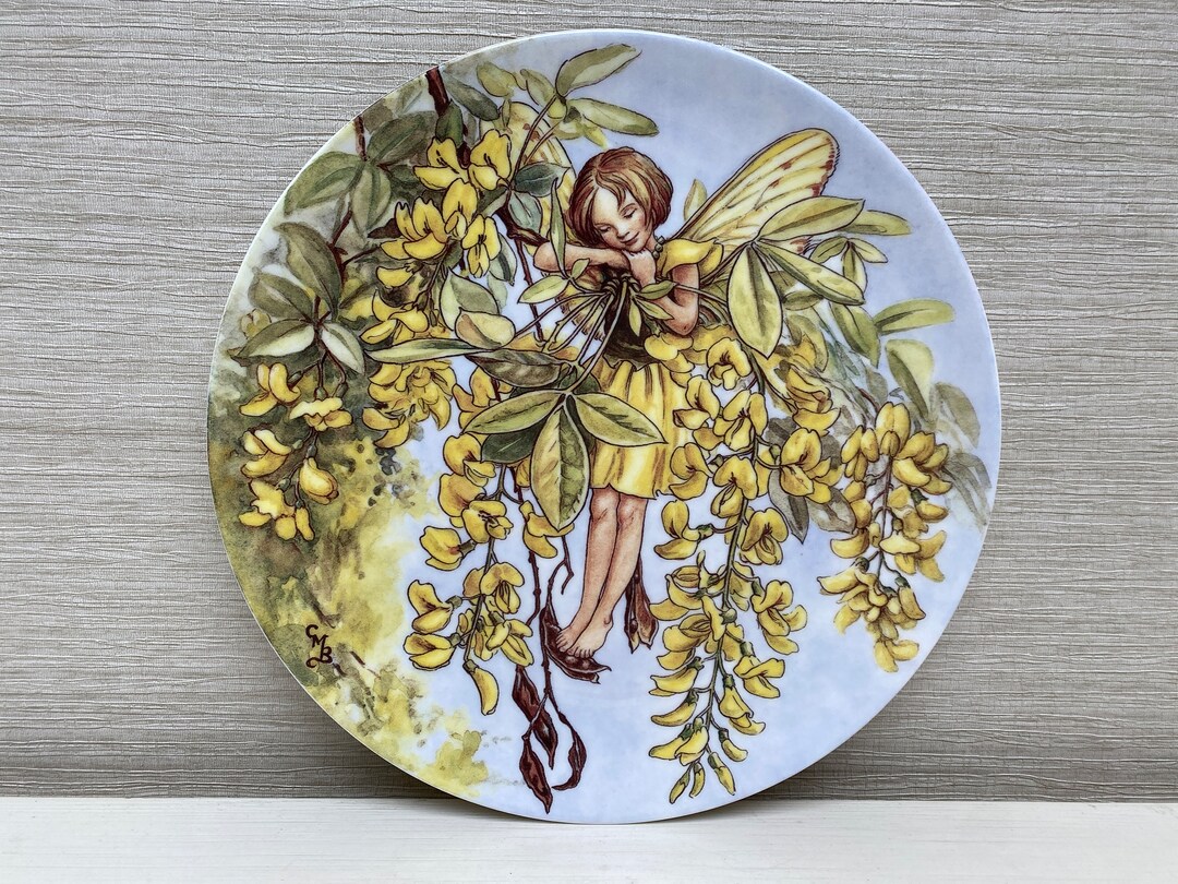 Wedgwood Flower Fairy Laburnum Fairy Collectable Plate - Cicely Mary ...