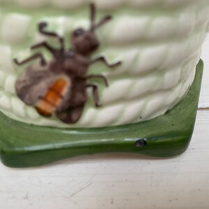 Vintage Beehive Ceramic Honey Pot With Lid - Bee Finials - Etsy