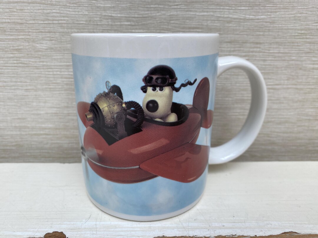 Wallace and Gromit Red Baron Flying Ace Pilot Ceramic Coffee Mug W&G ...