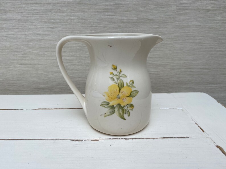 Kernewek Pottery Vintage Floral Jug Cornwall England - Etsy