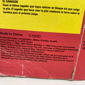 Jenga - MB Games 1988 Rare Collector Retro Rare Vintage - Milton ...