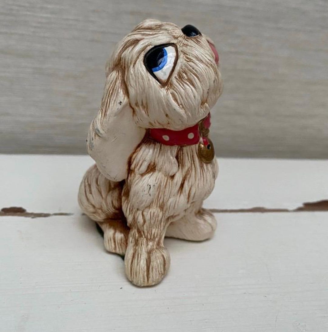 Pendelfin Tammy Puppy Dog Figure - Vintage Hand Painted Stonecraft - Etsy