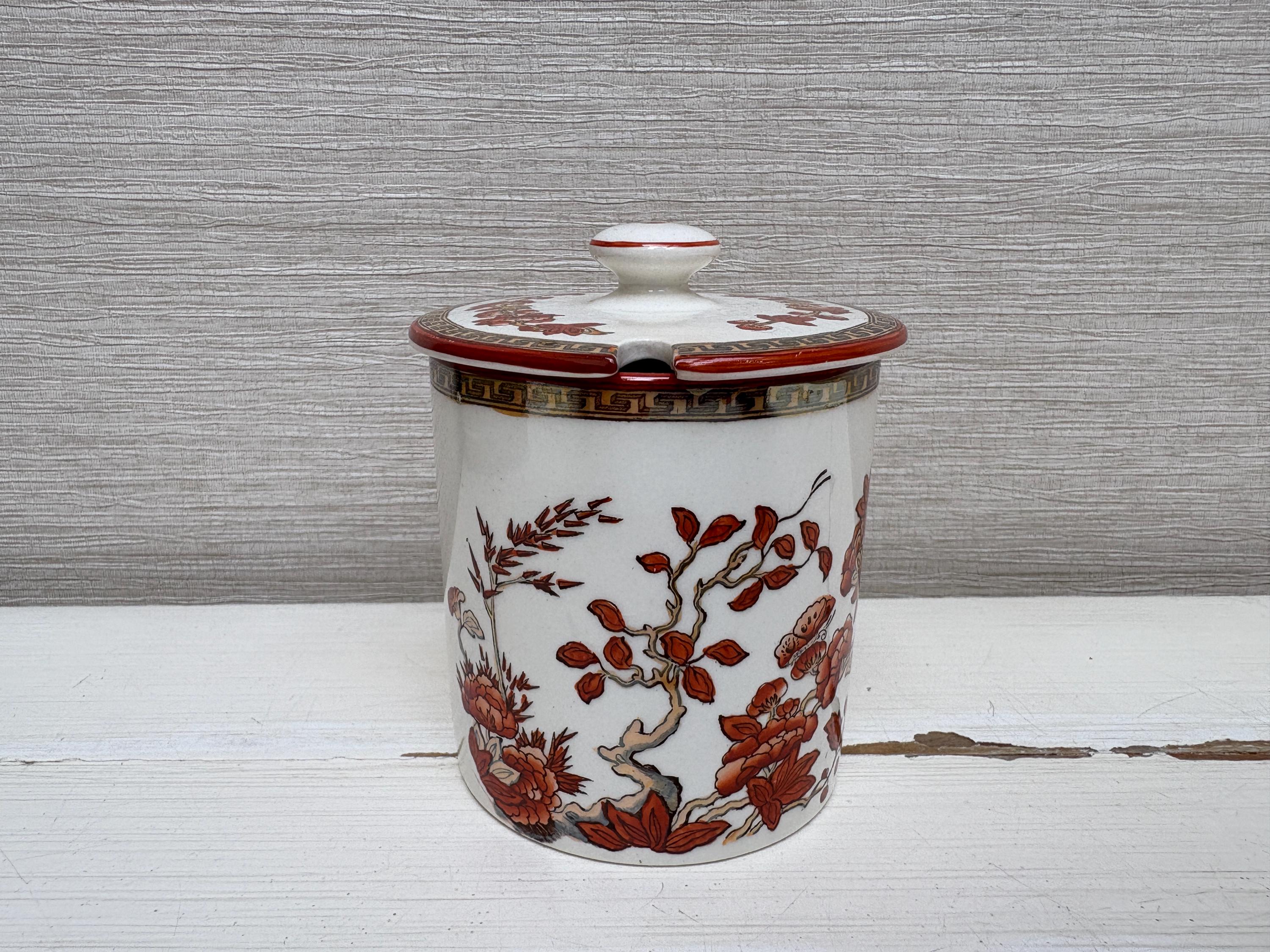 Vintage 1950s Copeland Spode “india Tree” Conserve Pot With Lid - Etsy