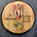 St. Michael Pin Back Button 2.5 - Etsy