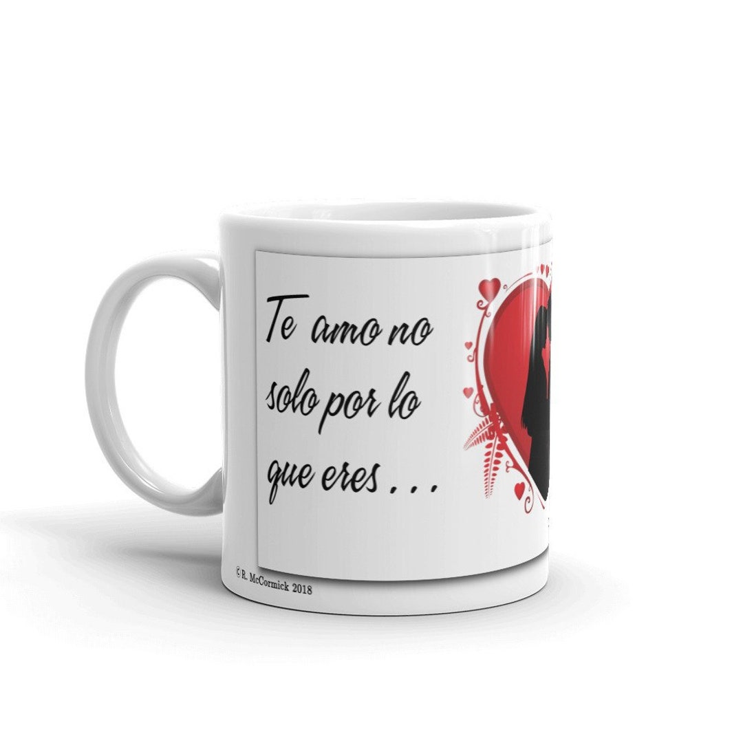 Te Amo Coffee Mug - Spanish Love Quote - Etsy