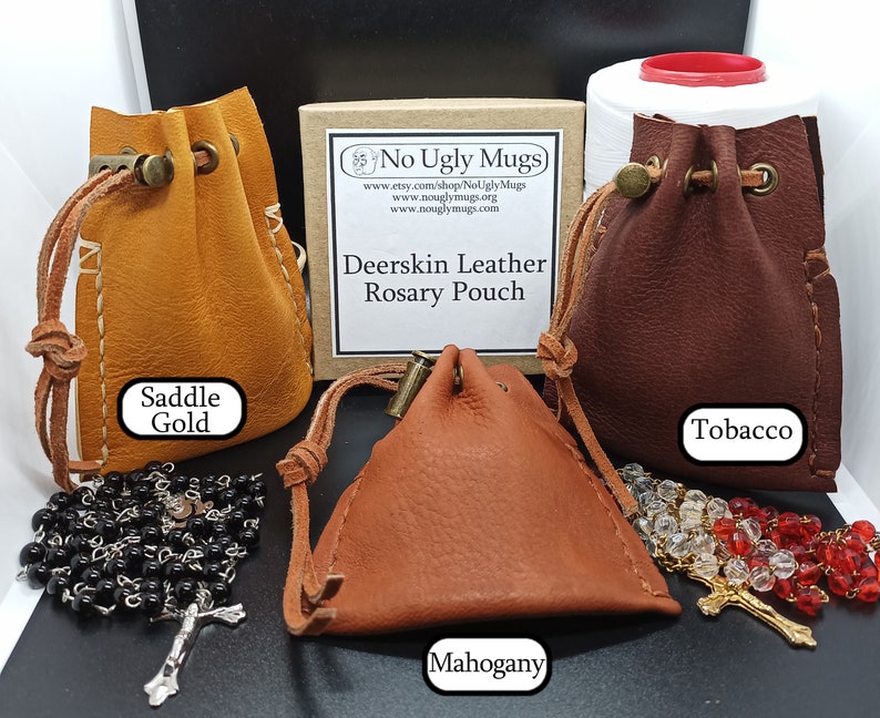 Deerskin Leather Drawstring Rosary Pouch - Etsy