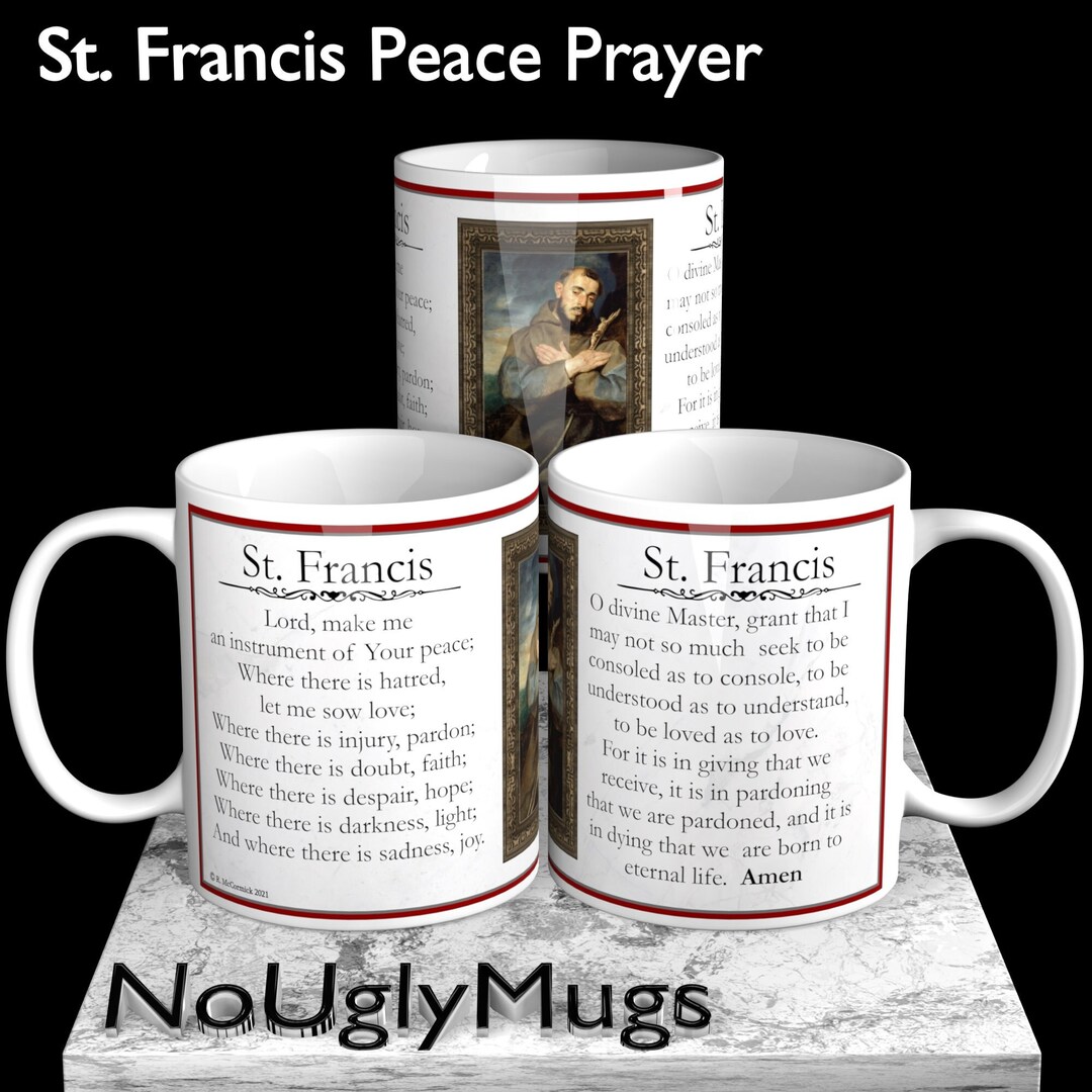 St. Francis of Assisi: Lord Make Me an Instrument of Your Peace - Etsy