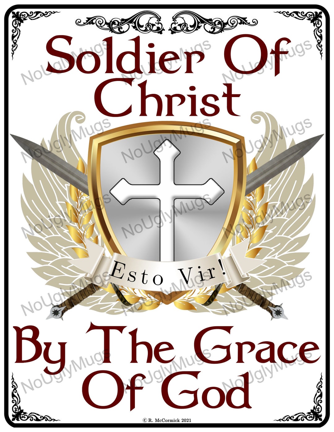 Digital Download: Soldier of Christ by the Grace of God - Etsy