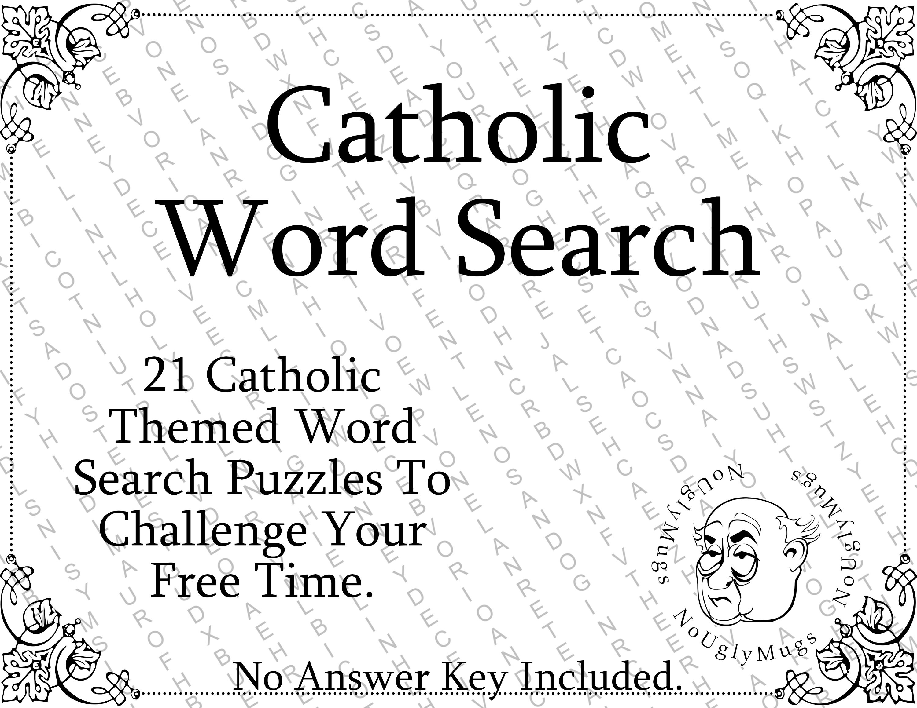 Catholic Prayers Word Search | Digital Download | Download Only | No ...