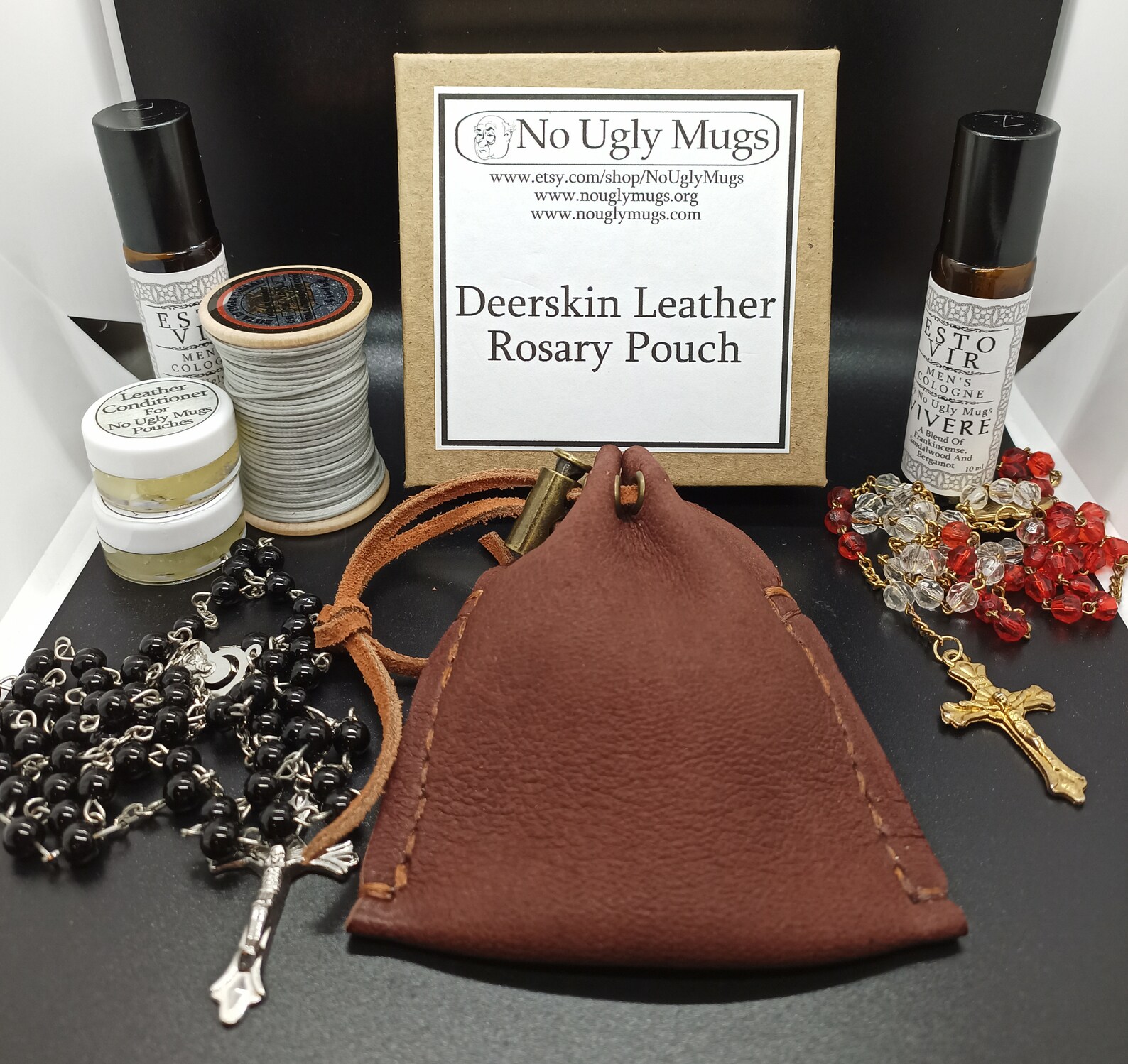 Deerskin Leather Drawstring Rosary Pouch - Etsy