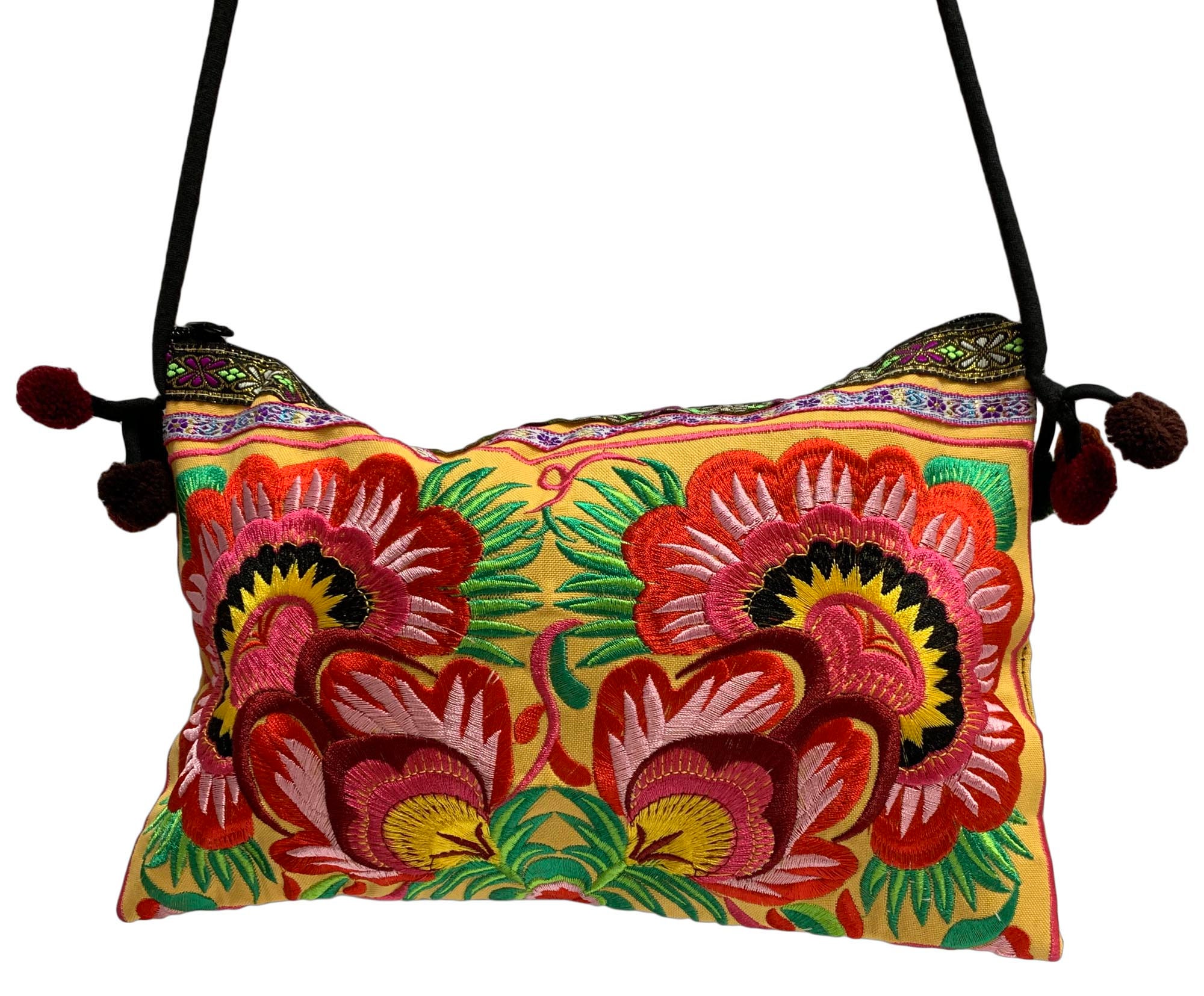 Embroidered Floral Ethnic Boho Handmade Crossbody Bag Purse | Etsy