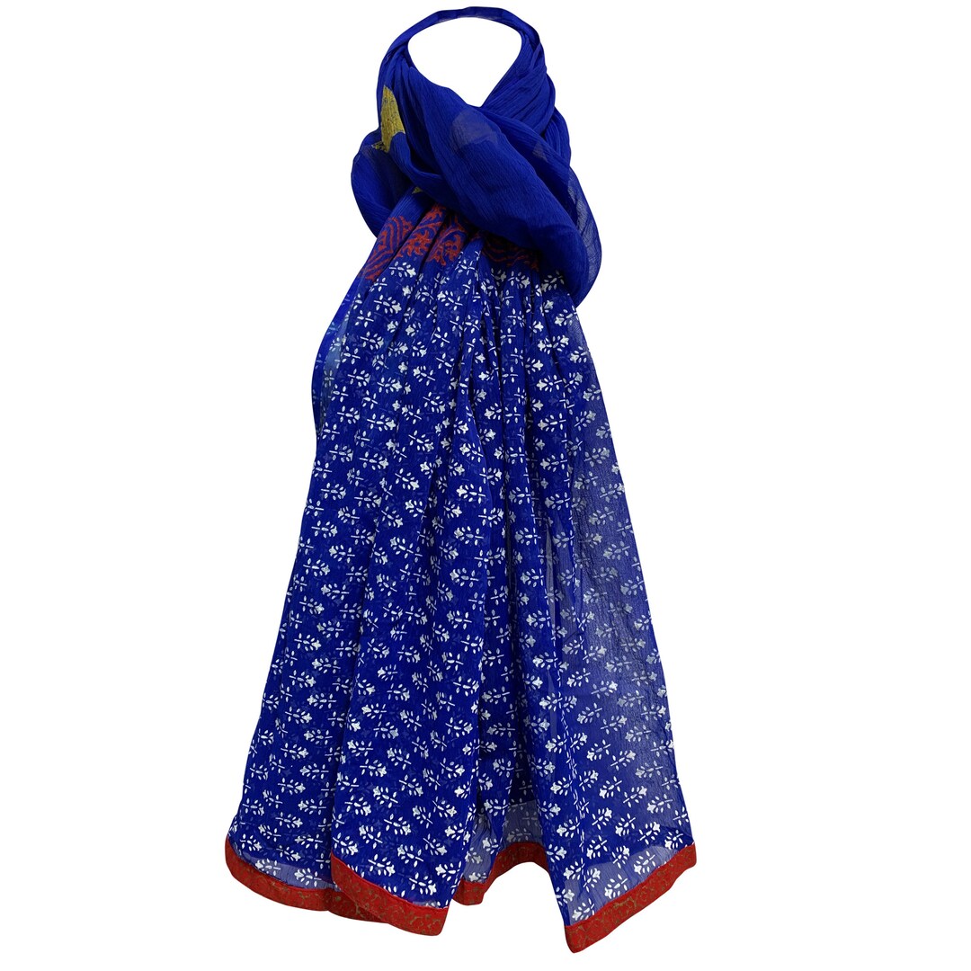 Boho Royal Blue Ethnic Scarves for Her, Gypsy Bohemian Hippie Beach ...