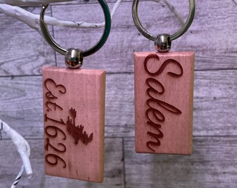 WHOLESALE Wooden Engraved Keychains Resale Rights Custom Keychains ...