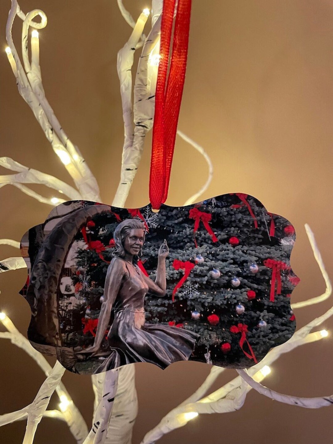 Samantha Bewitched Statue @ Christmas Ornament Double Sided - Etsy