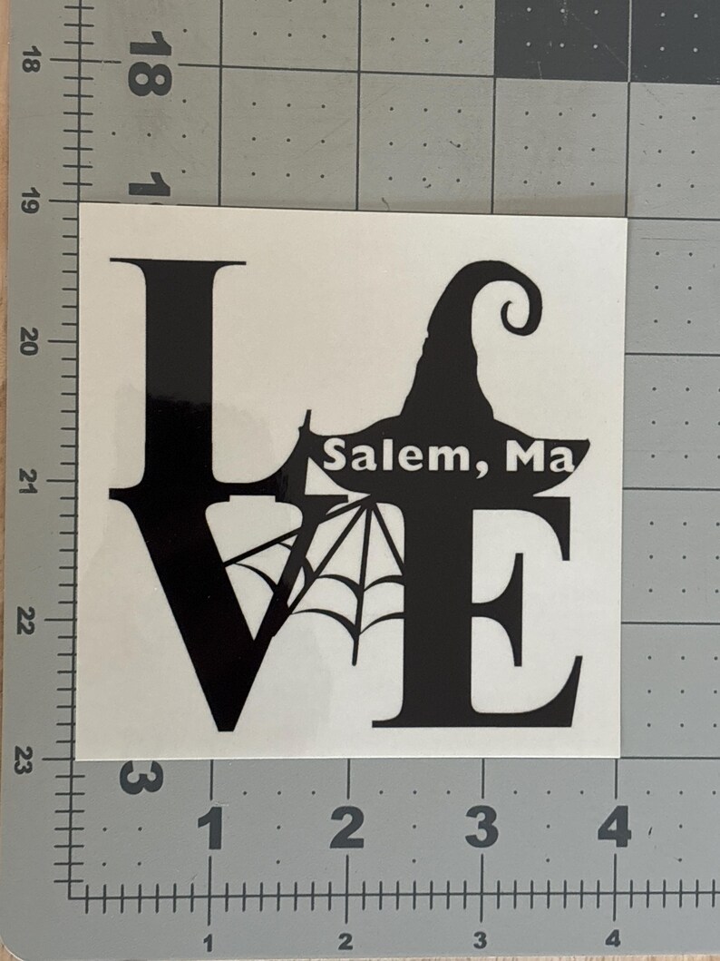 Love Salem Ma LG Clear Sticker "original" - Etsy