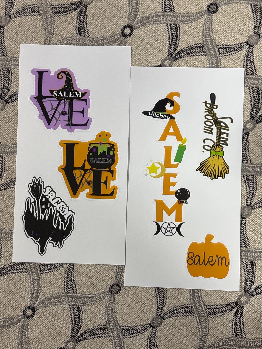 Salem, Ma. Vinyl Stickers 6 Custom Unique in House Printed - Etsy