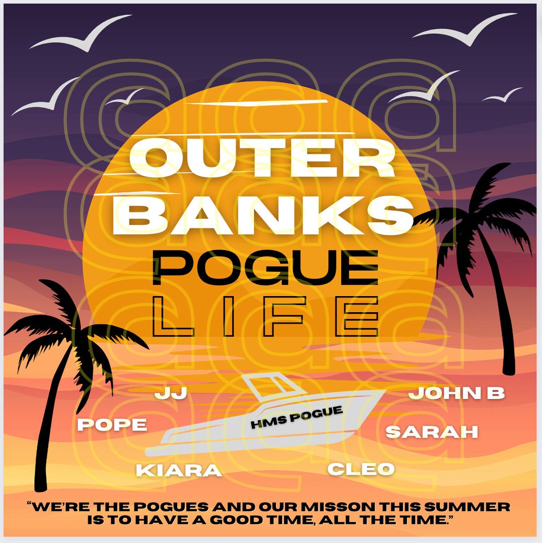 Outer Banks, Pogue Life Sunset Digital File Download - Etsy