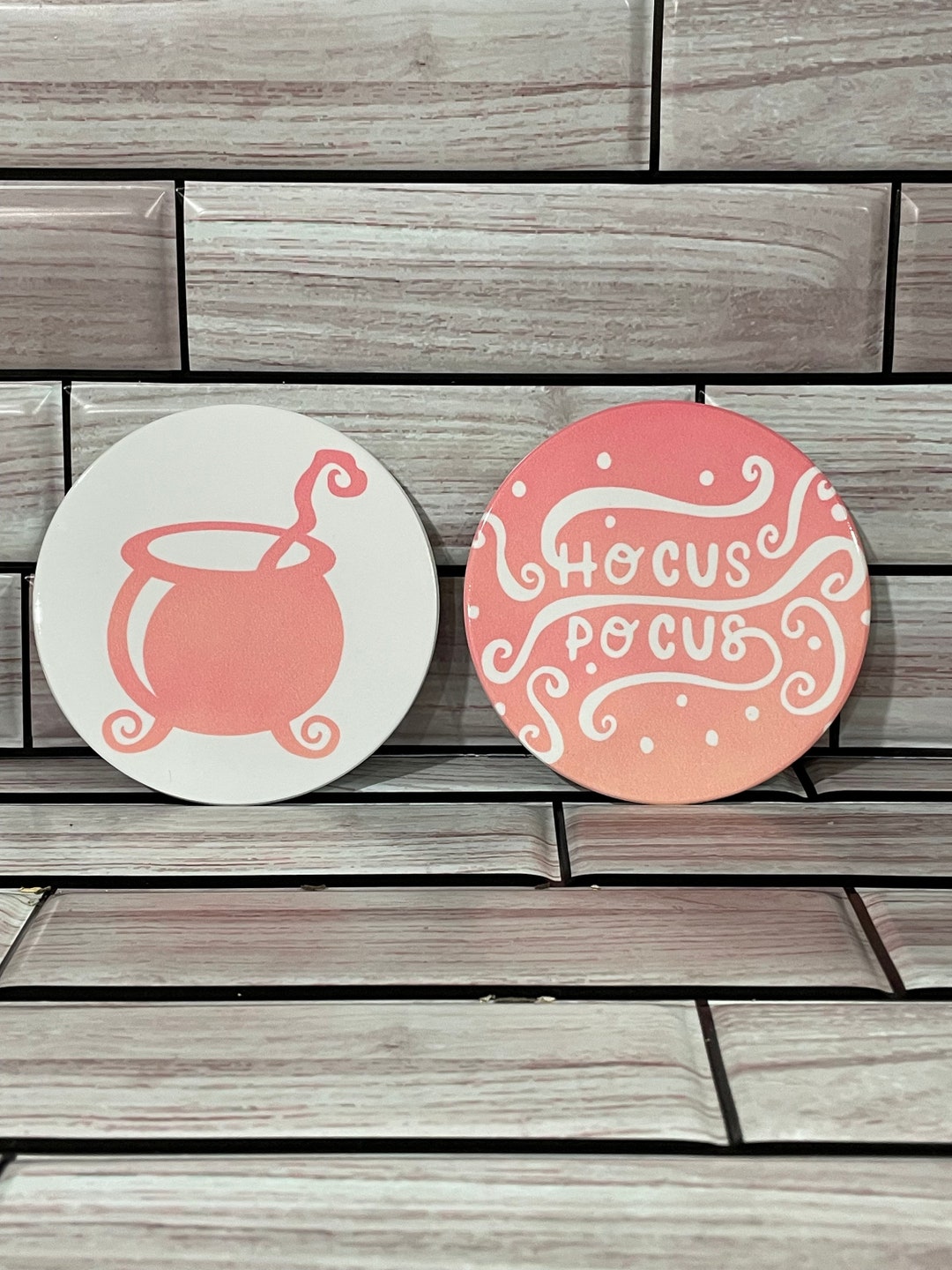 Hocus Pocus Set of 2 Ceramic Coasters - Etsy