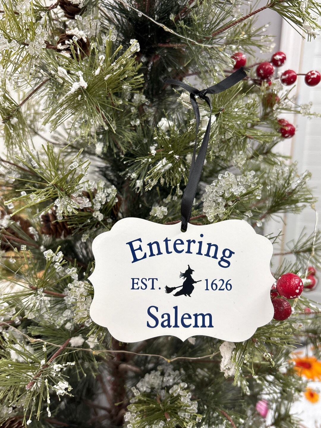 Entering Salem Ma Welcome Sign Ornament Double Sided - Etsy