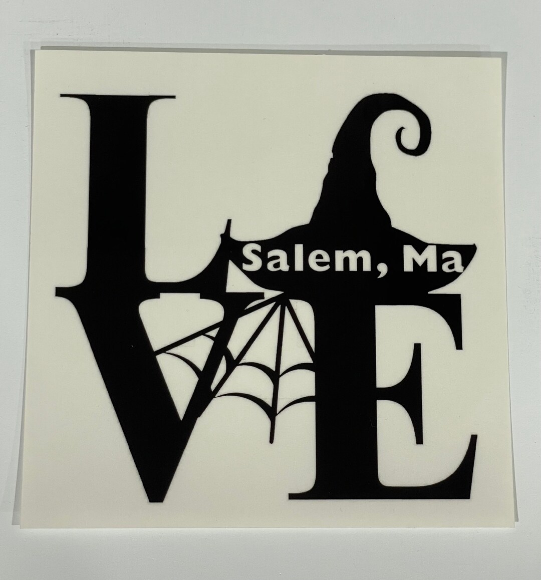 Love Salem Ma LG Clear Sticker "original" - Etsy