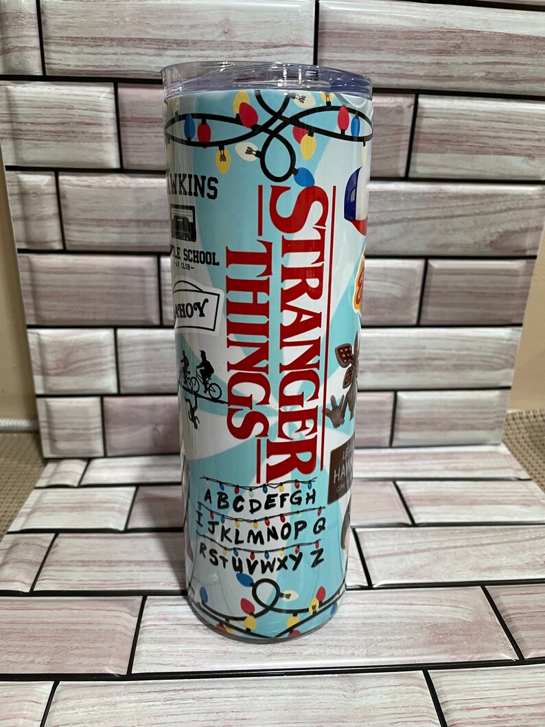 Stranger Things 20oz Skinny Tumbler - Etsy