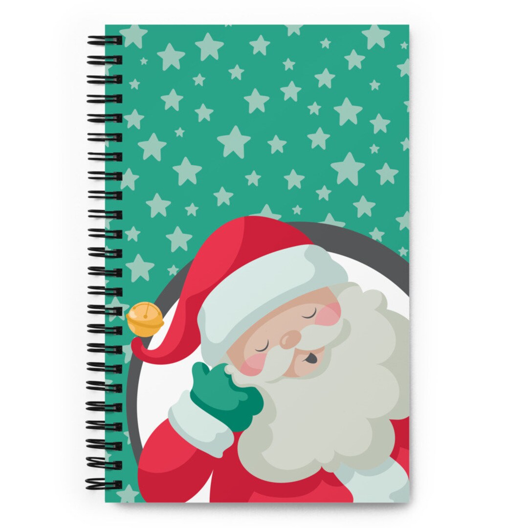 Sleeping Santa Notebook Bullet Journal - Etsy