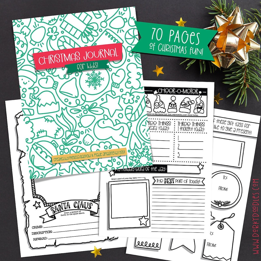 Christmas Journal for Kids Printable - Hours of Holiday Fun Activities ...