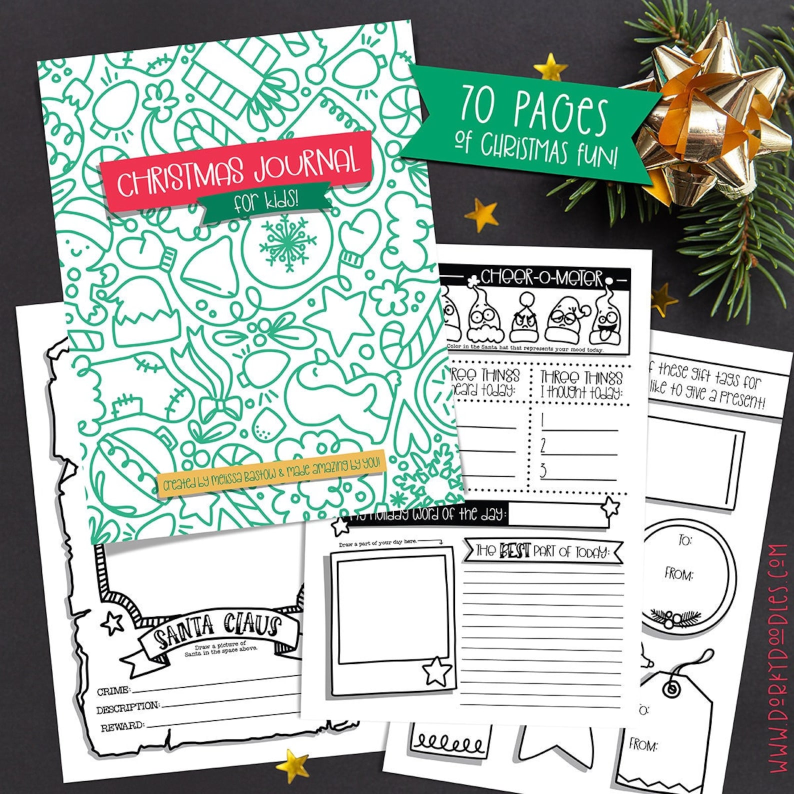Christmas Journal for Kids Printable - Hours of Holiday Fun Activities ...
