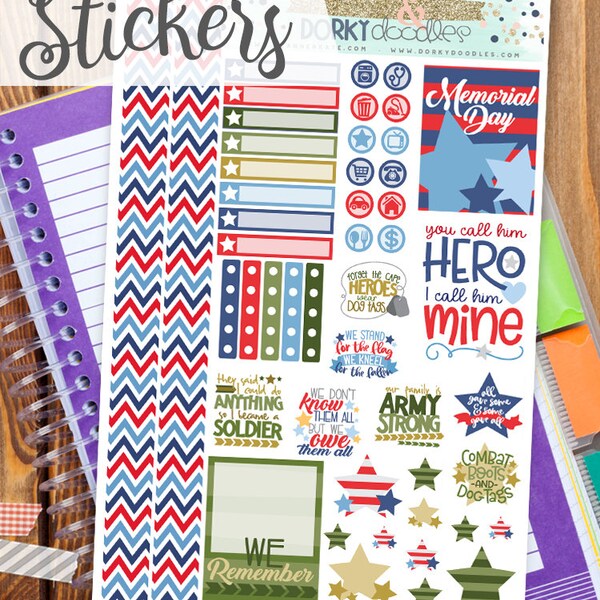 Military Memorial Stickers - Etsy