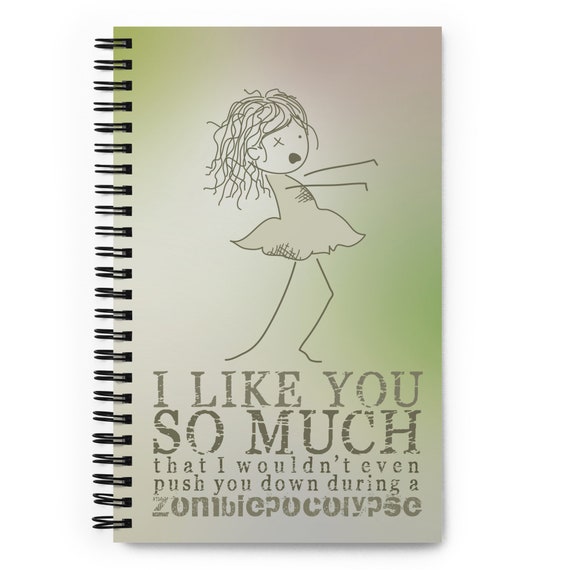Funny Zombie Notebook Bullet Journal - Etsy