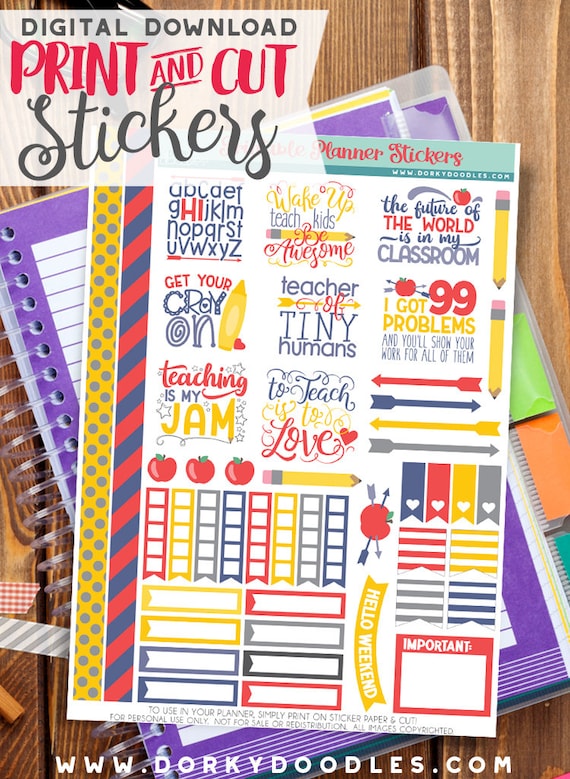 Free Printable Stickers For Teachers
