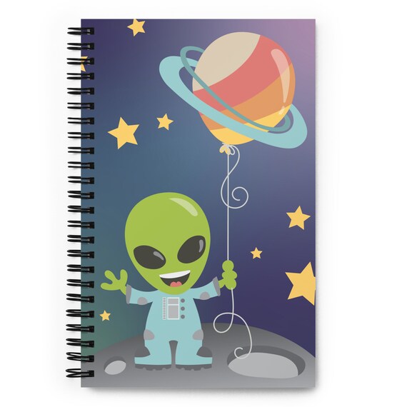 Cute Alien Notebook Bullet Journal - Etsy