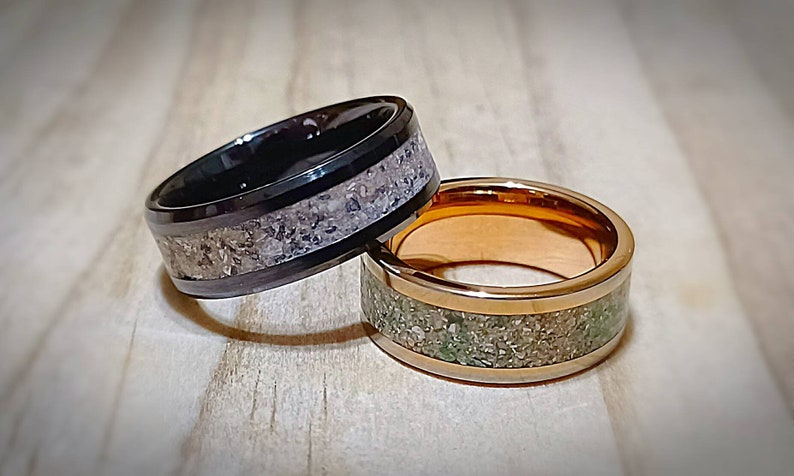 Cremation Ring Rose Gold Ring Memorial Jewelry With Ashes - Etsy