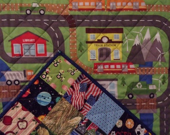 Road Map Play Mat - Etsy