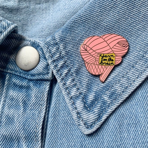 Brain Pin - Etsy