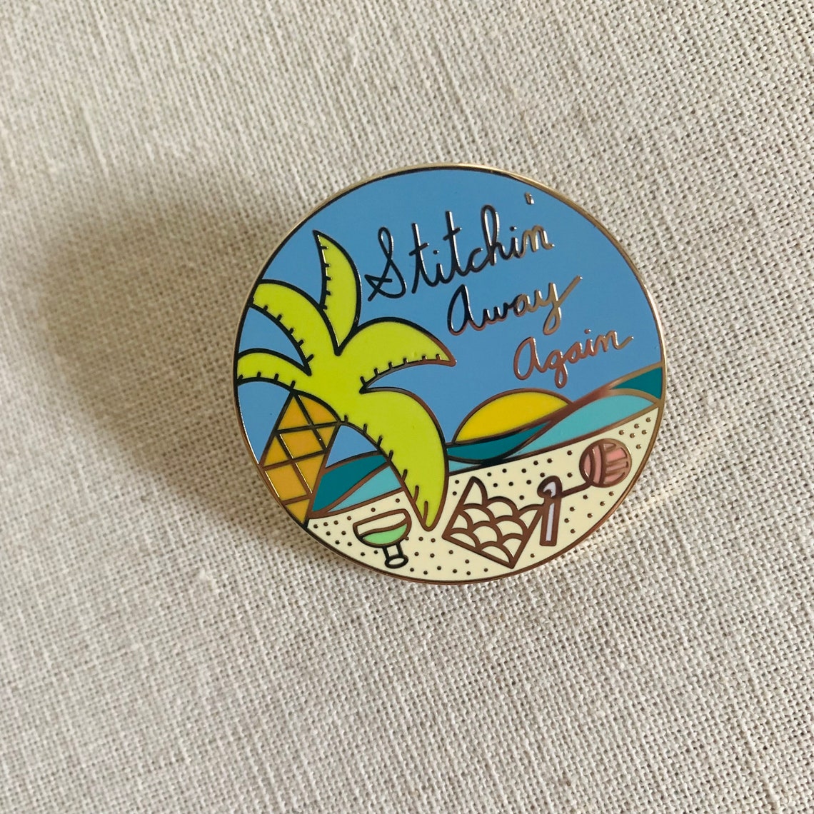 Yarn Hard Enamel Pin, Crochet Pin, Knitting Pin, Yarn Accessories, Gift ...