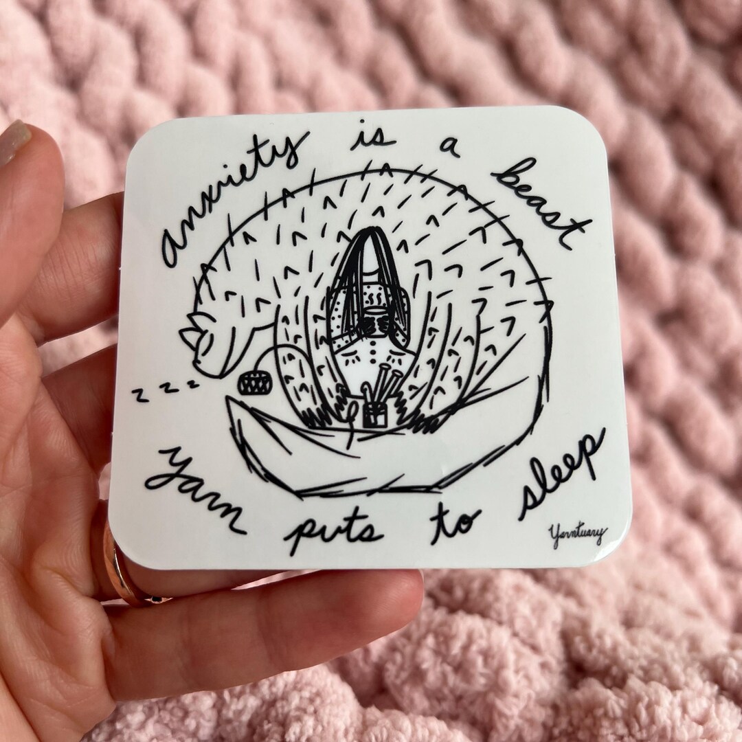 Vinyl Sticker, Yarn Sticker, Crochet Sticker, Knitter Sticker ...