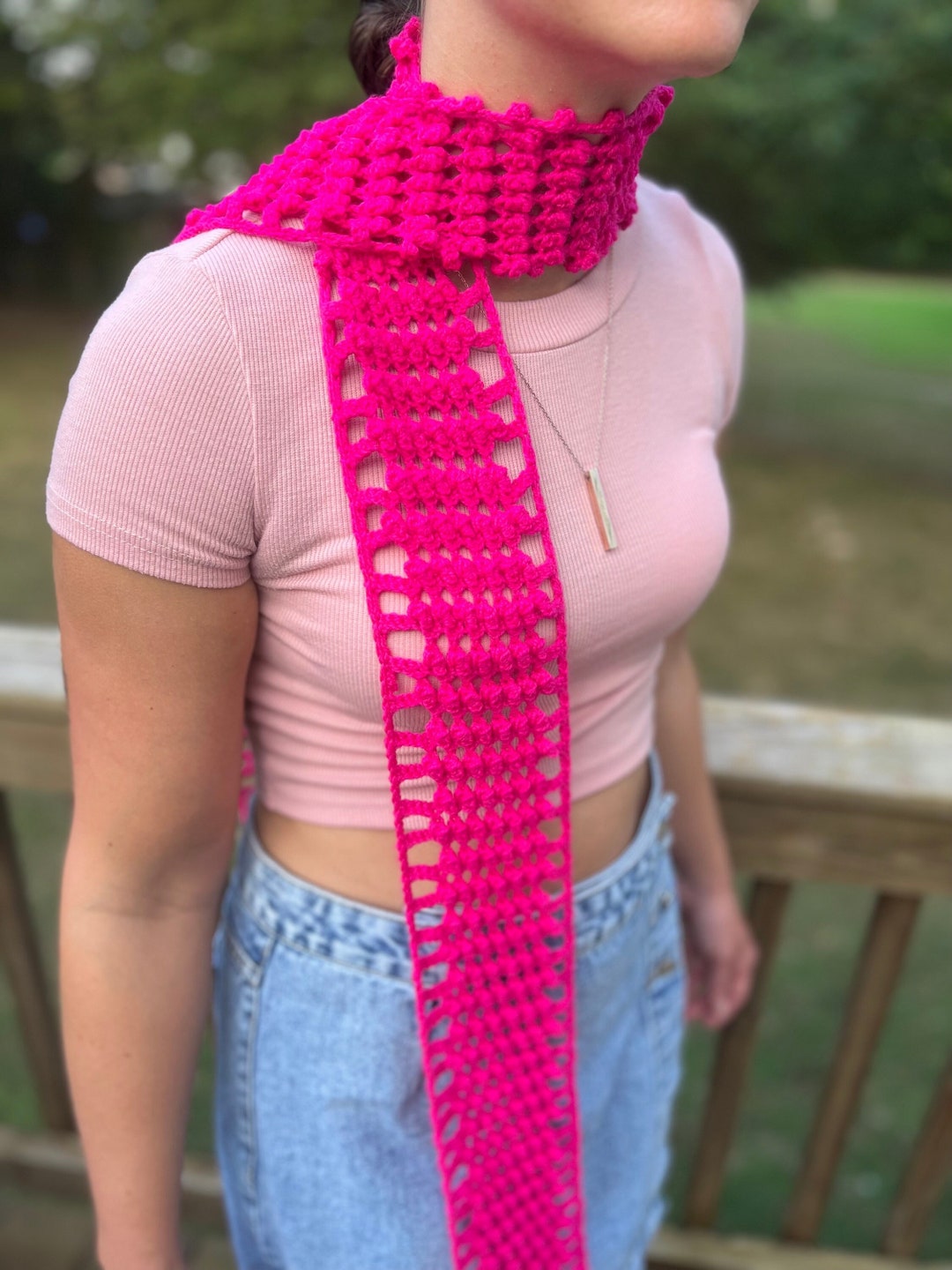 Scarf Crochet Pattern, One Hank Crochet Pattern, Two Hank Crochet ...