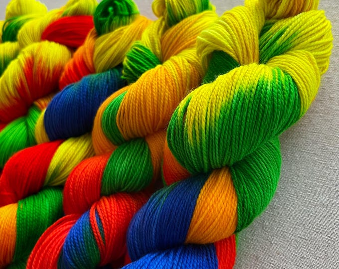 Merino Wool and Recycled Nylon Yarn, Superwash Yarn, Birds of a Feather ...