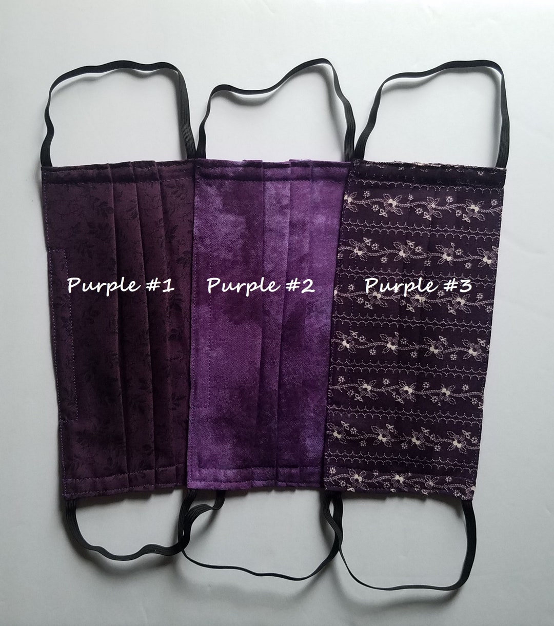 Purple Face Mask With Filter Pocket, Aluminum Nose Strip, and ...
