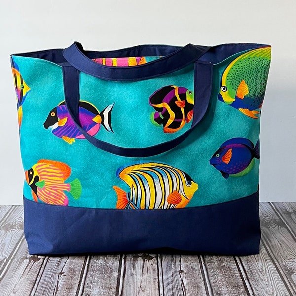 Fish Tote Bag - Etsy