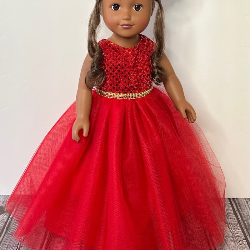 Red Doll Dress - Etsy