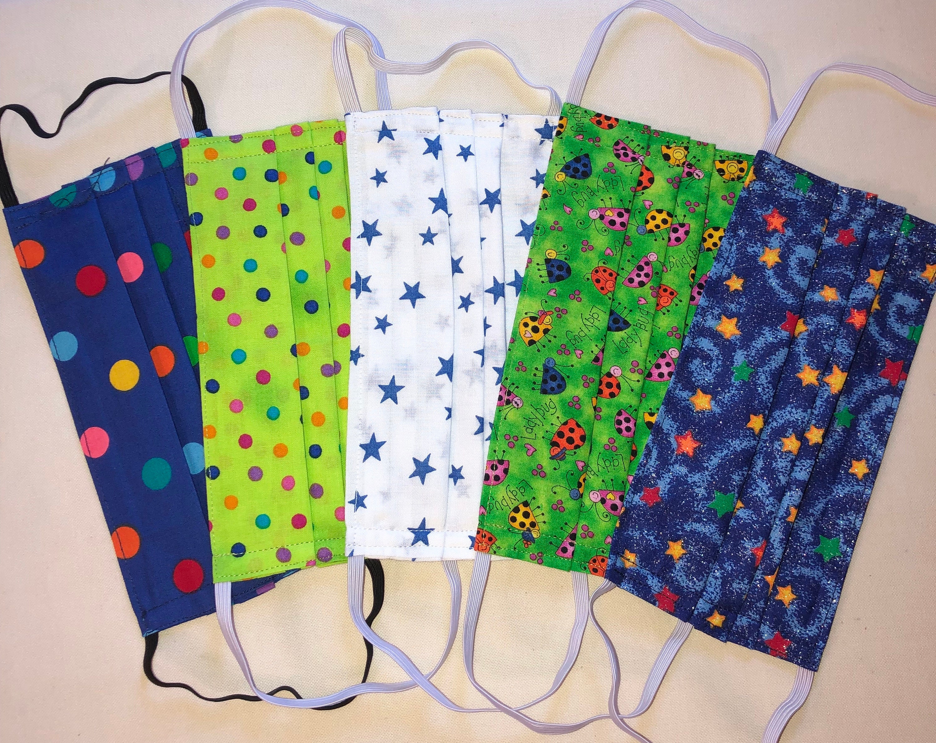 Blue Face Mask With Filter Pocket Aluminum Nose Strip and - Etsy