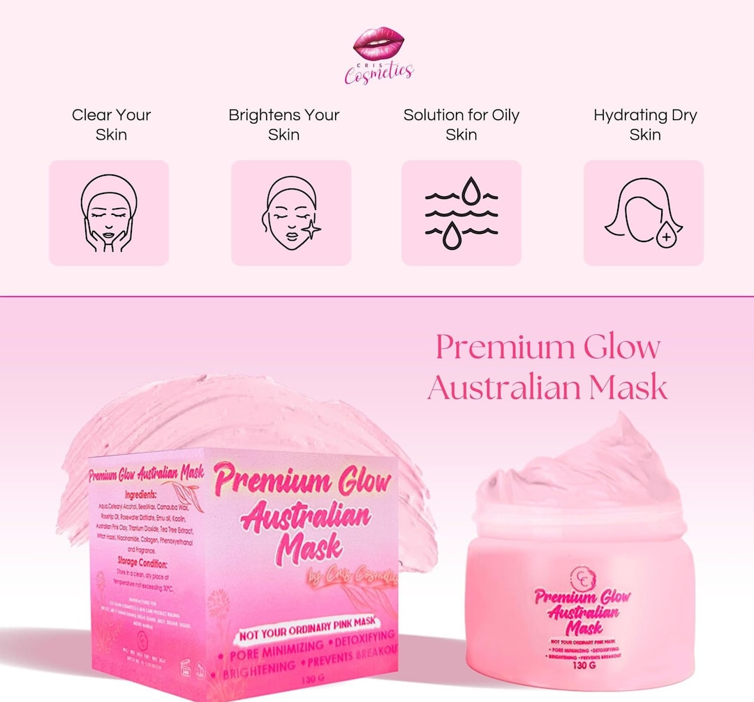 Premium Glow Australian Mask by Cris Cosmetics - Etsy