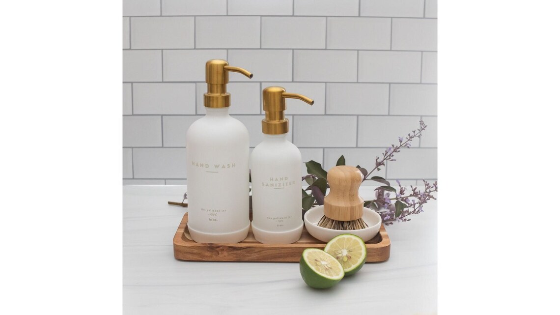 Engraved Glass Soap Dispenser Engraved Signature Collection - Etsy