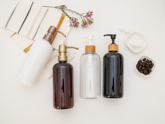Plastic Bottle With No Label Amber/clear/white/black Bottle - Etsy