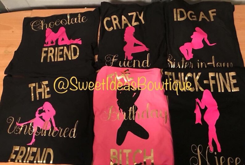 Custom girl's night t-shirts | Etsy