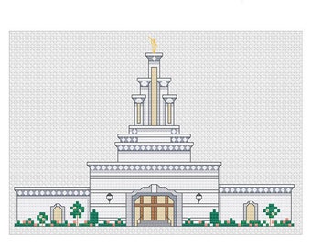 Washington D.C. Temple Cross Stitch Pattern PDF Digital | Etsy